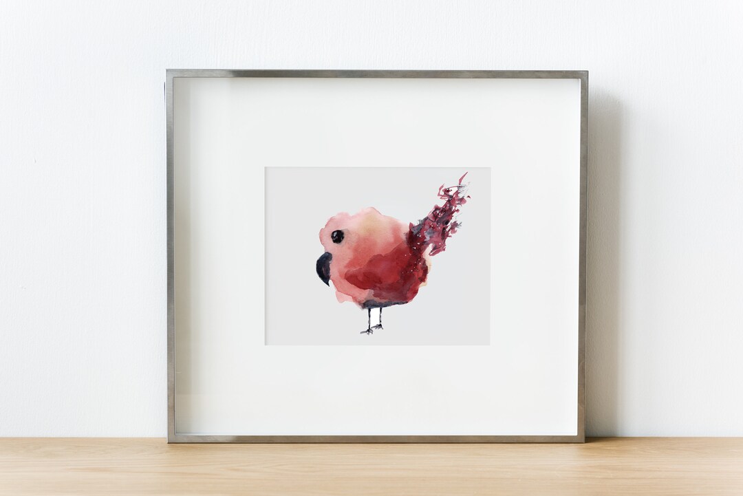 Bird Watercolor Art, Bird Painting, Animal Art, Childrens Room, Nursery ...