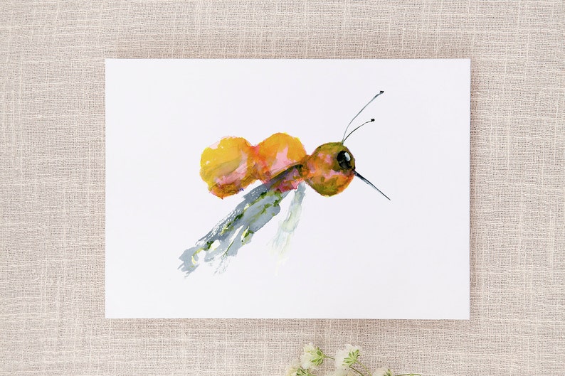 Mosquito Watercolor Print, Mosquito Painting, Animal Art, Children’s ...