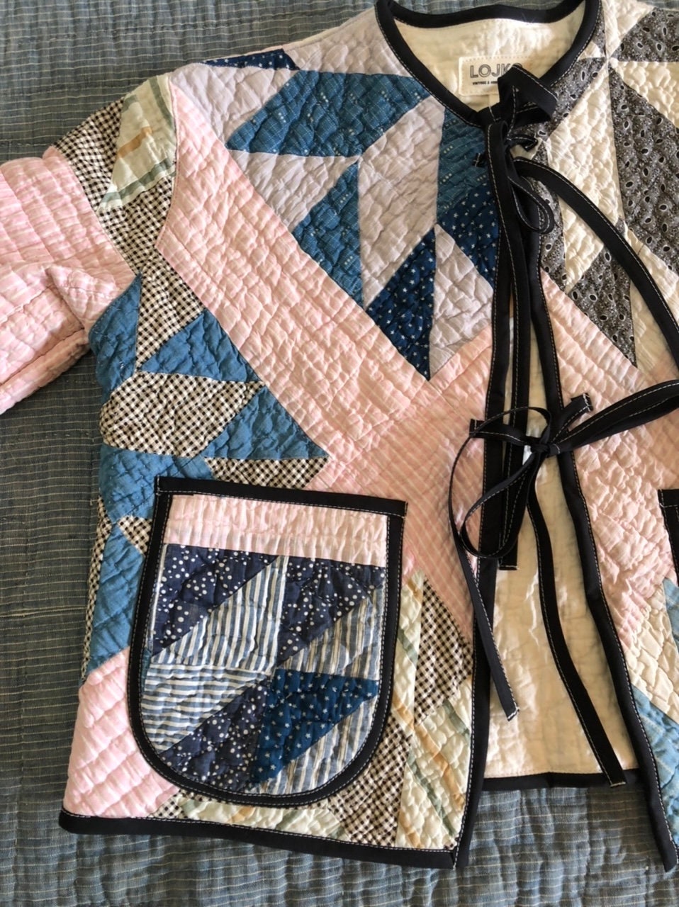 Tie Front Star Quilt Coat - Etsy