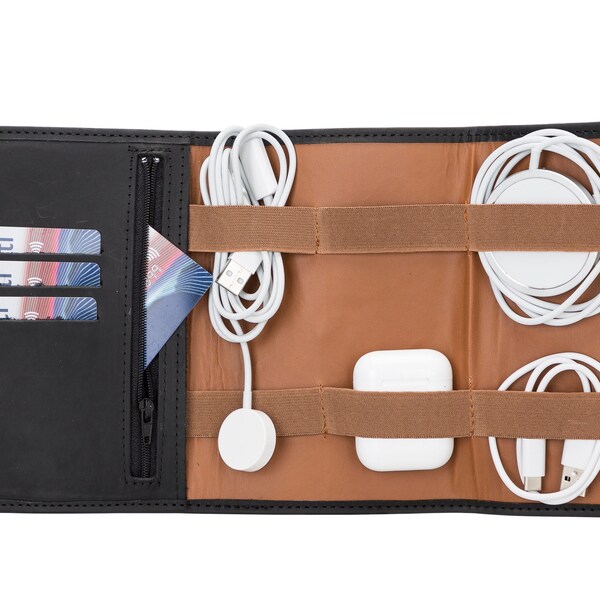 Leather Cable Holder - Etsy