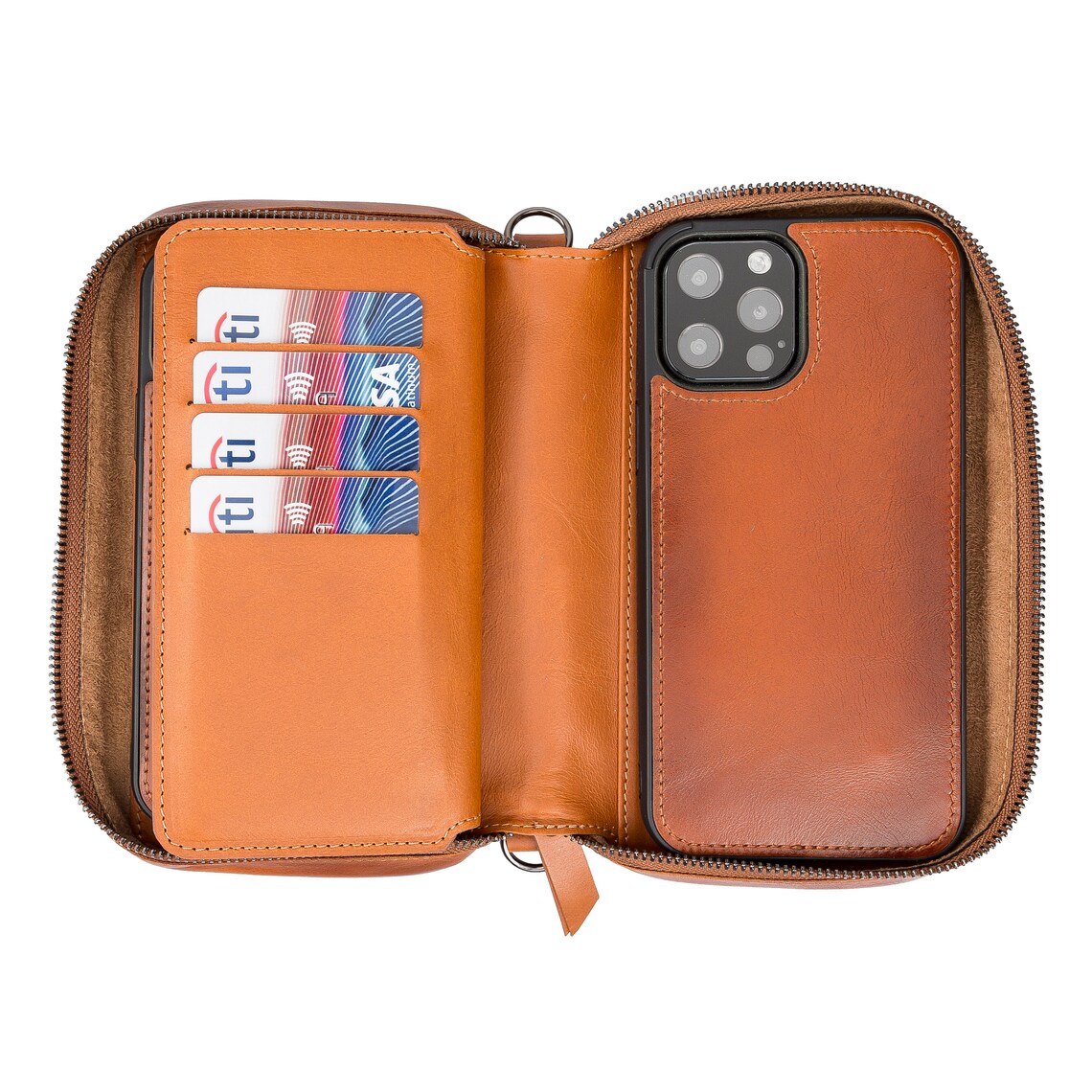 Custom Leather Double Phone Case Handmade Dual Phone Case 2 - Etsy