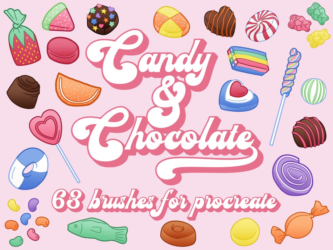 Candy and Chocolate Brushes for Procreate - Etsy