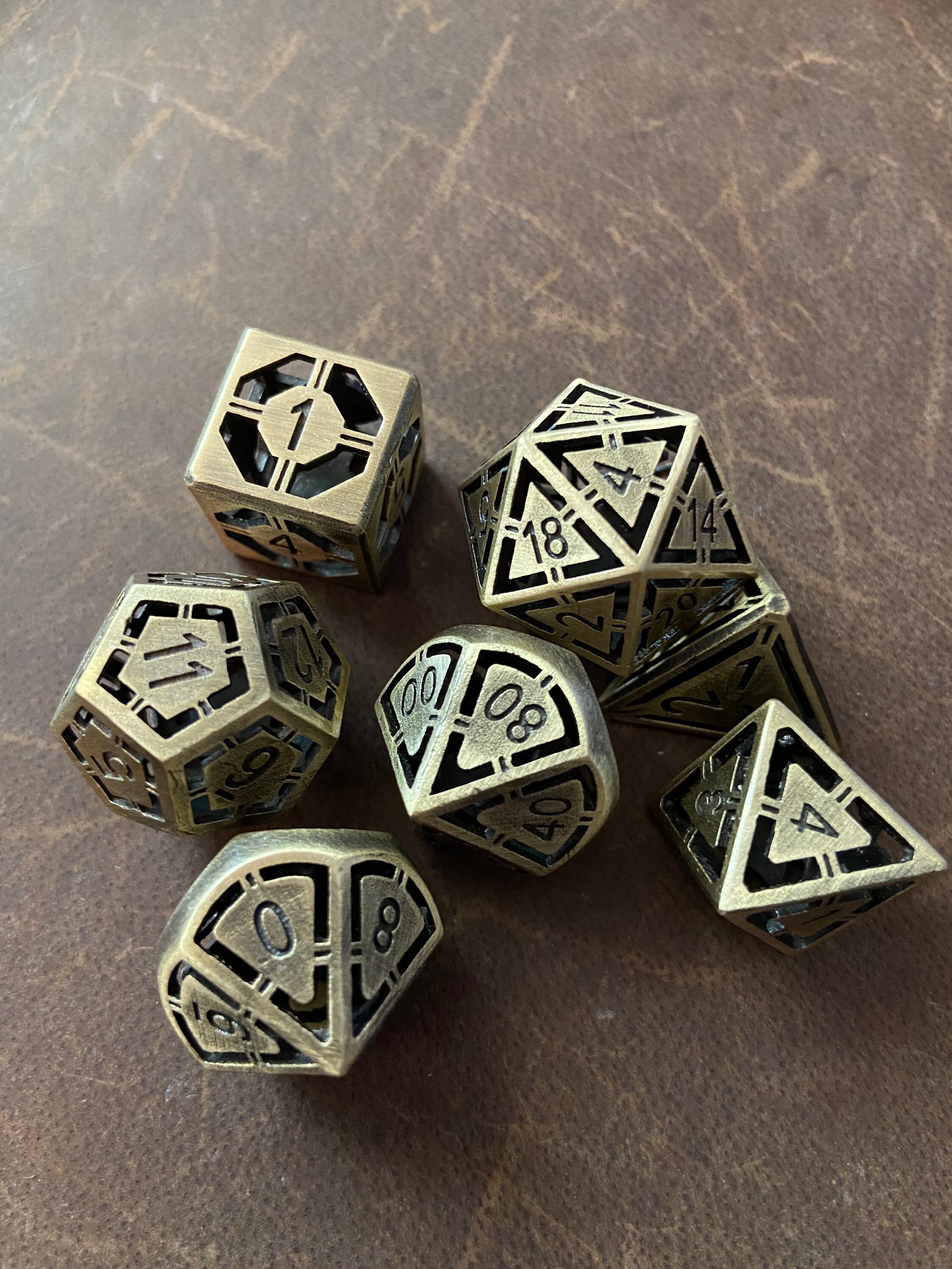 Steam Punk Hollow Hollow Dice Dungeons and Dragons Dice Set - Etsy