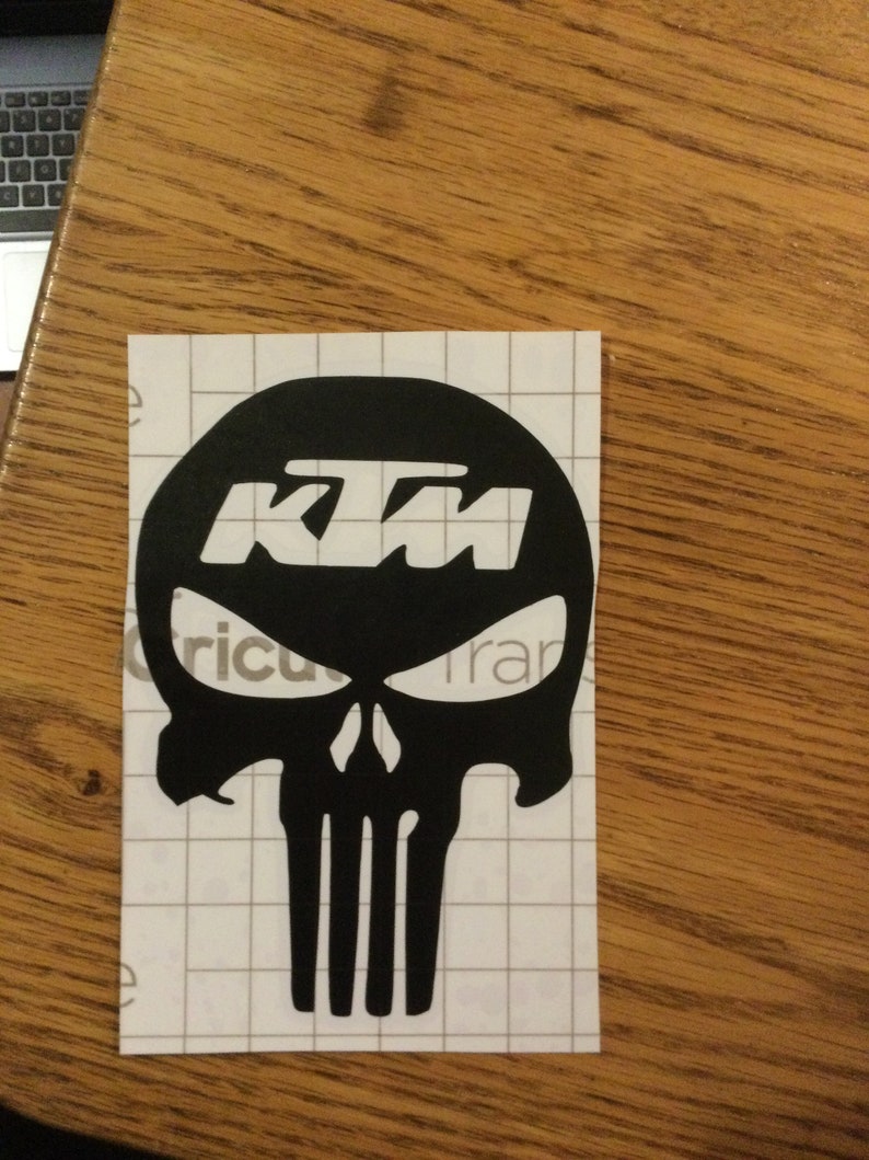 KTM Skull Decal - Etsy