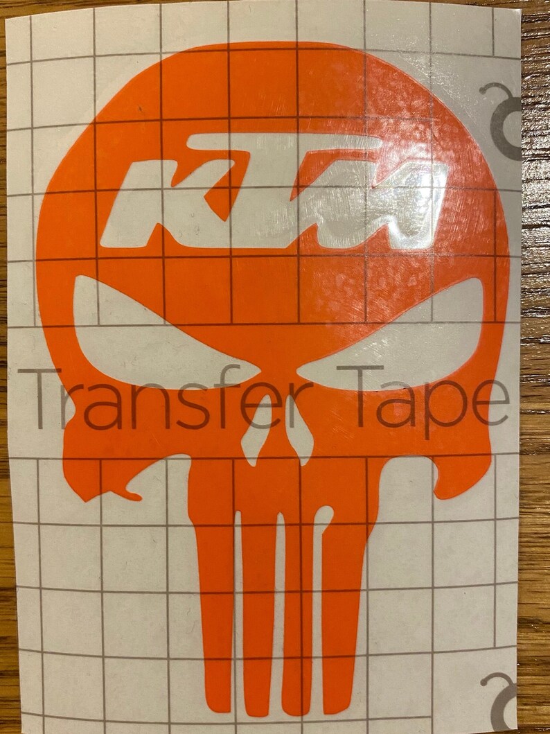 KTM Skull Decal - Etsy