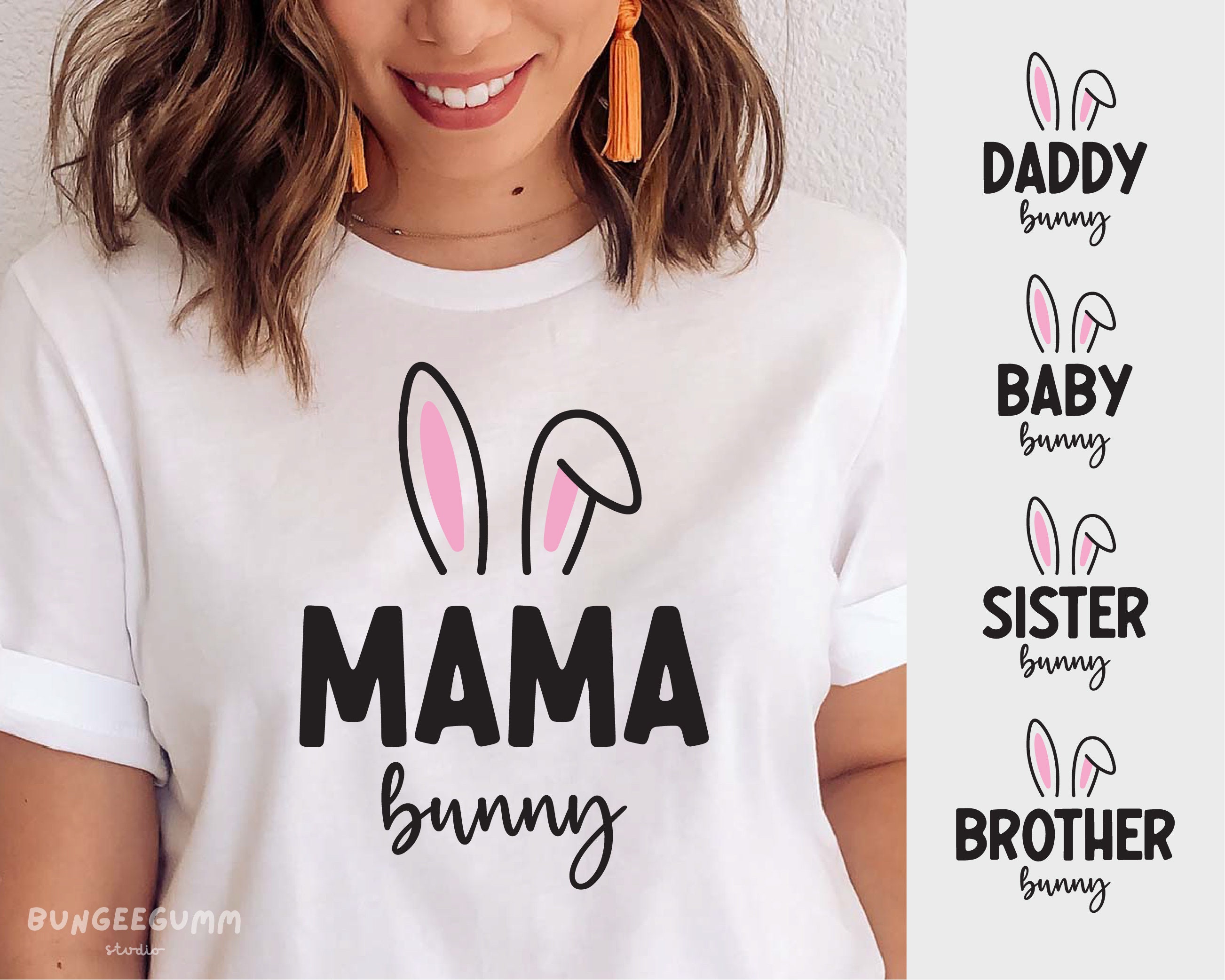 Family Bunny Svg, Mama Bunny Svg, Daddy Bunny Svg, Baby Bunny Svg ...