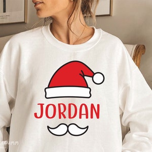 Santa Frame Svg, Santa Monogram Svg, Christmas Name Svg, Christmas ...