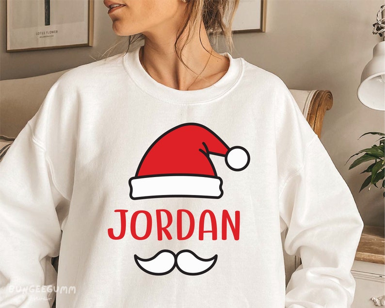 Santa Frame Svg, Santa Monogram Svg, Christmas Name Svg, Christmas ...