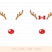 Reindeer Frame Svg Christmas Reindeer Face Svg Christmas - Etsy
