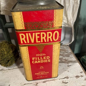 Vintage Bunte Brothers Riverro Candy Tin Antique Collectable - Etsy