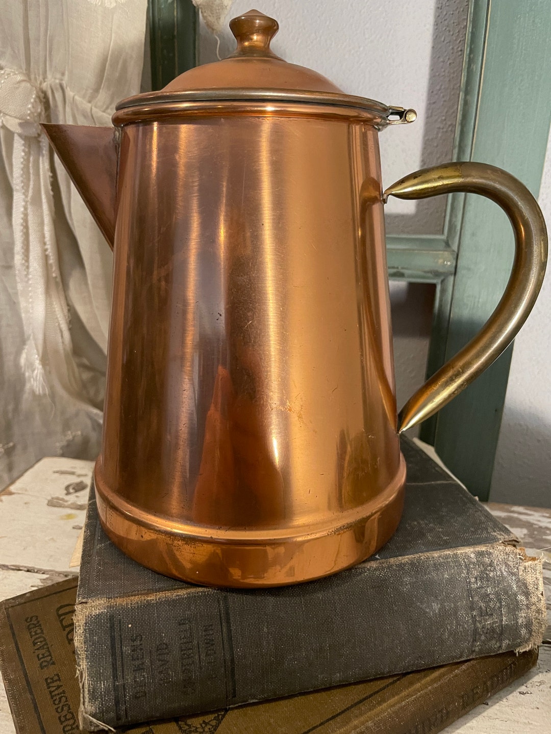 Tagus R-97 Solid Copper Coffee/tea Pot Made in Portugal - Etsy