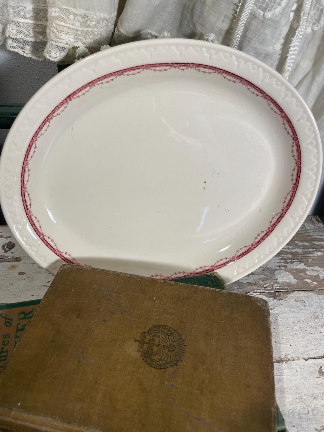 Oval Shenango China Restaurant Ware Serving Platter Ivory Pattern - Etsy