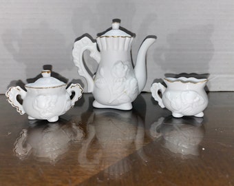 Tiny Ceramic Tea Set - Etsy