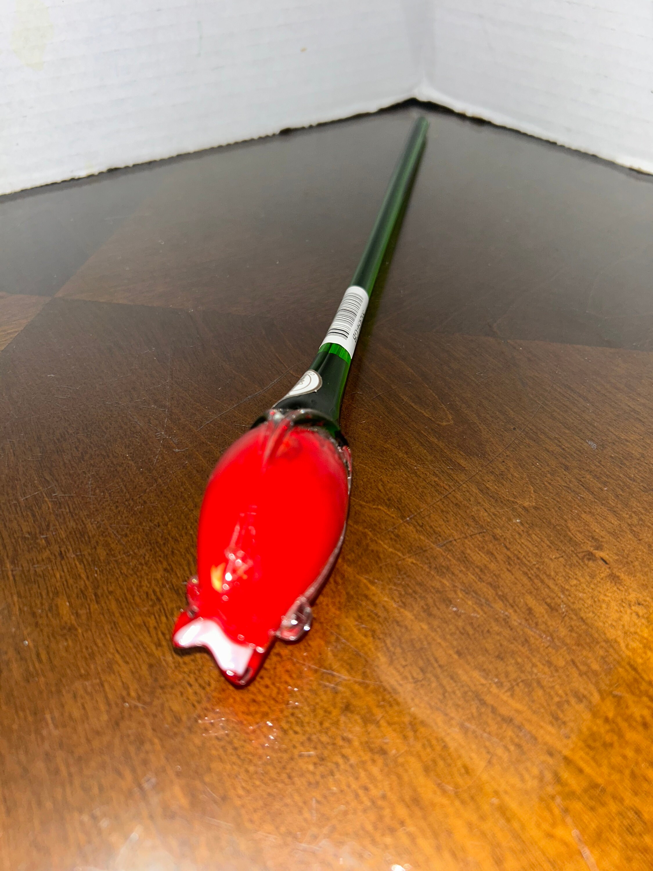 Vintage Hand Blown Art Glass Flower Rose Bud Etsy