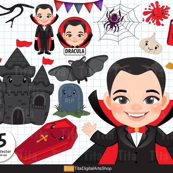Dracula Clip Art - Etsy