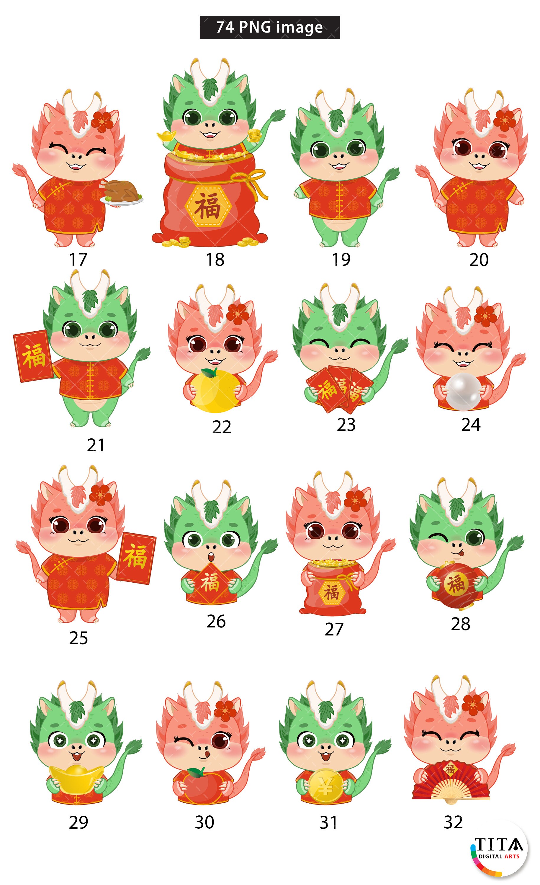 Chinese New Year Clipart, Dragon Chinese New Year Clipart, New Year ...