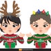 Christmas Kids Clipart, Christmas Best Friends, Excited Gift Boxes ...