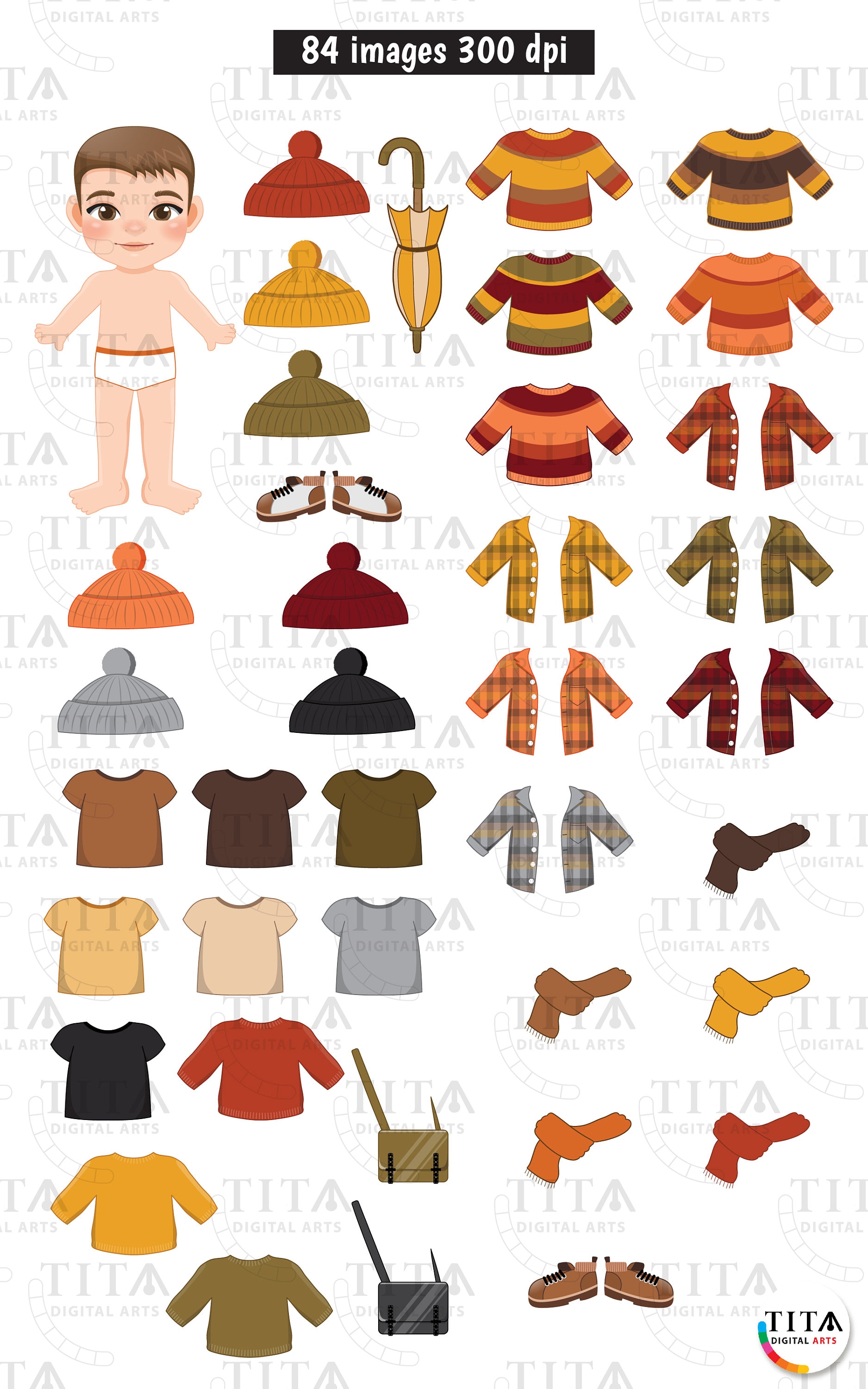 Paper Dolls Boys Clipart, Autumn Outfits Boy, Cozy Fall Outfits, Casual ...