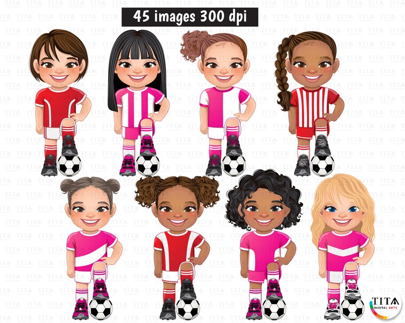 Soccer Girls Clipart, Soccer Player, Football Clipart, Soccer Clipart ...