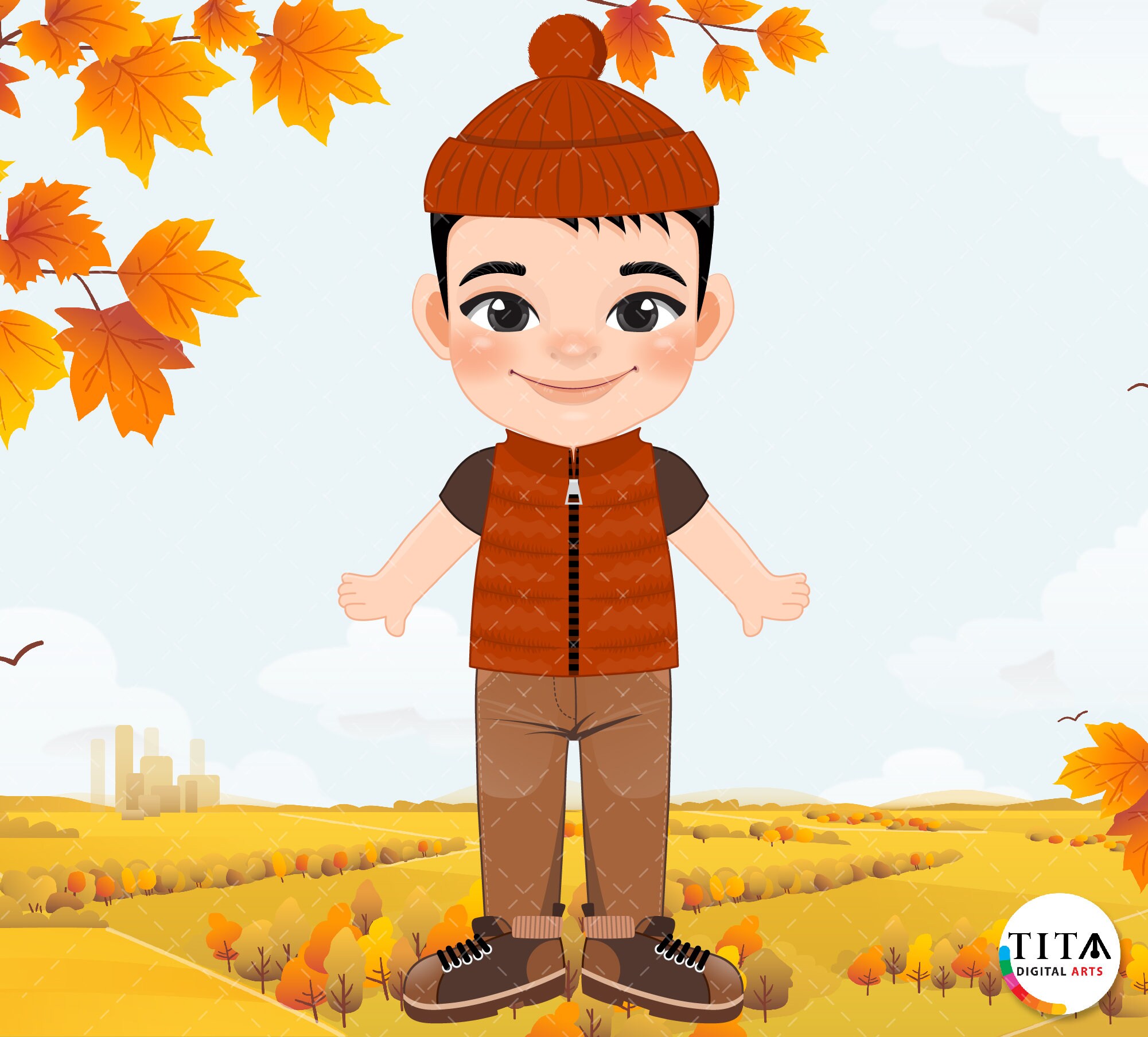 Paper Dolls Boys Clipart, Autumn Outfits Boy, Cozy Fall Outfits, Casual ...