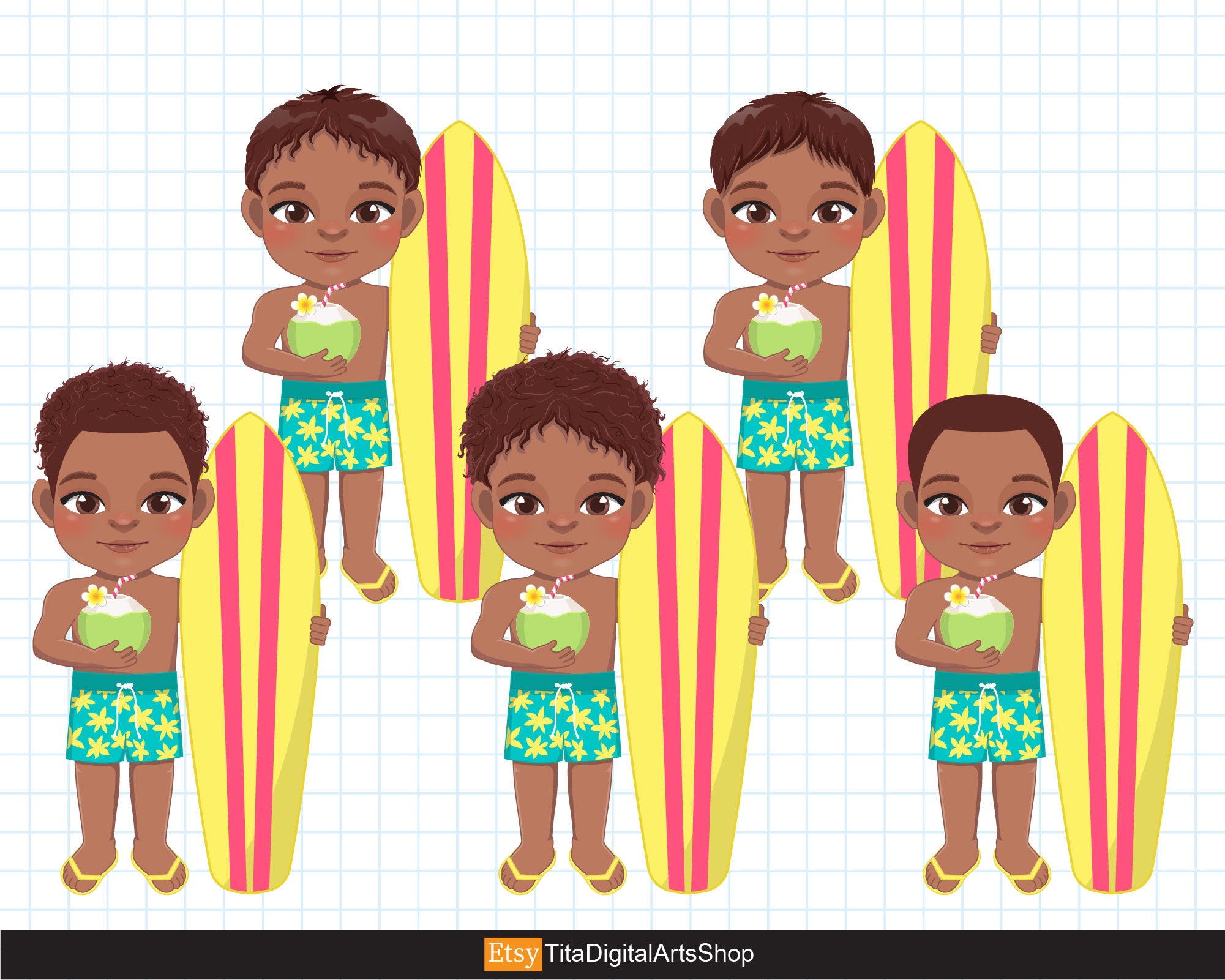 Beach Black Boy Clipart, Beach Clipart, Boy Clipart, Pool Clipart ...
