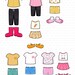 Paper Dolls Girls Clipart, Casual Clothes, Summer Clothes, Winter ...