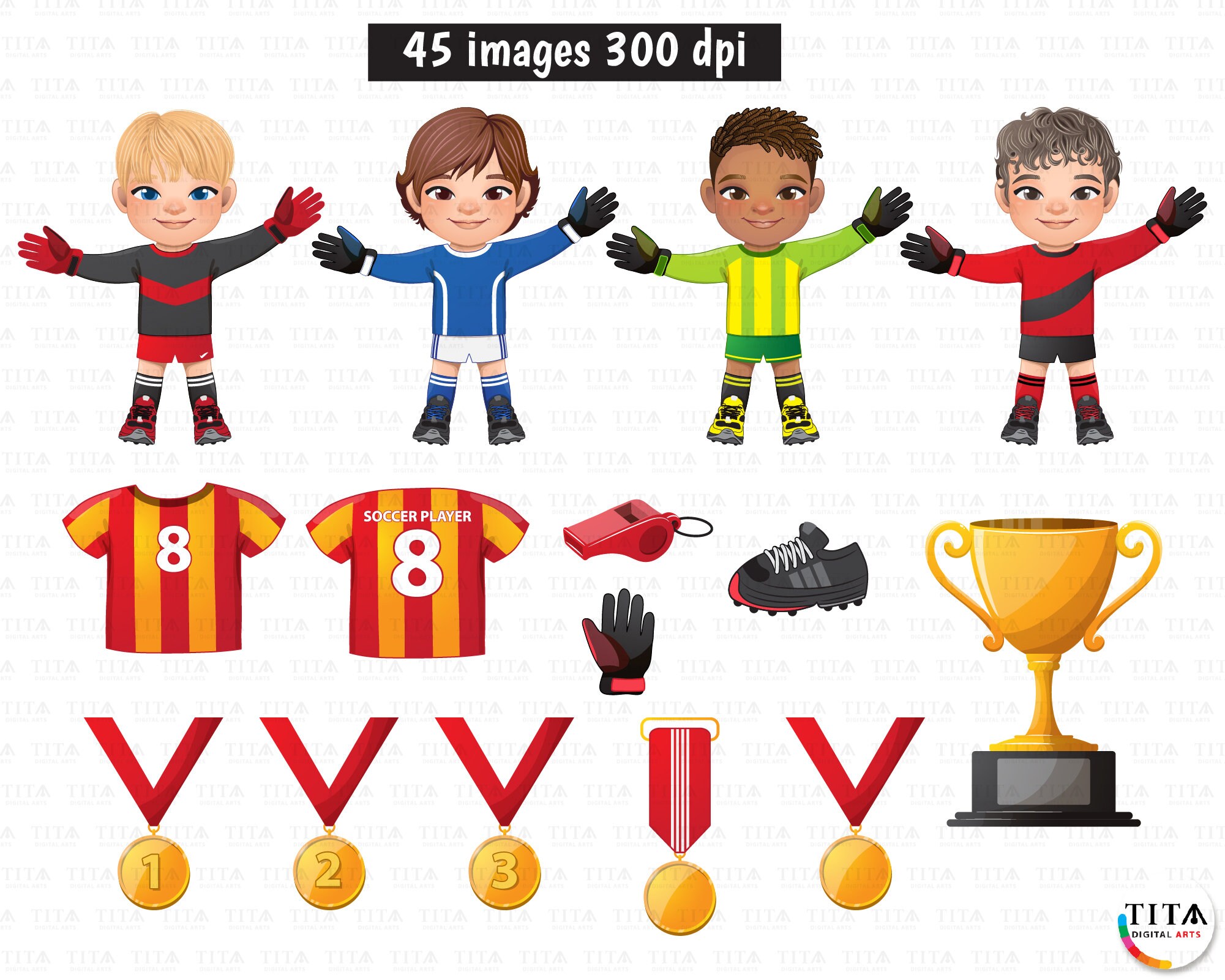 Soccer Boys Clipart, Soccer Player, Football Clipart, Soccer Clipart ...