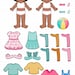 Paper Dolls Girls Clipart, Casual Clothes, Summer Clothes, Winter ...