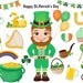 St. Patrick Day Clipart, Irish Clipart, Pot of Gold Clipart, Shamrock ...