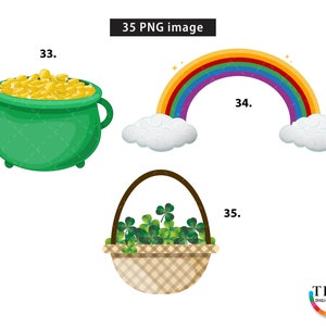 St. Patrick Day Clipart, Irish Clipart, Pot of Gold Clipart, Shamrock ...