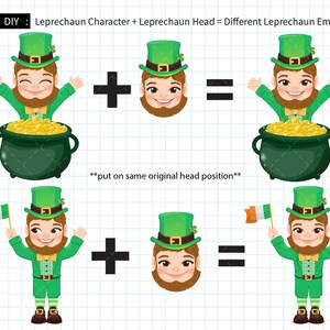 St. Patrick Day Clipart Leprechaun Clipart Saint - Etsy