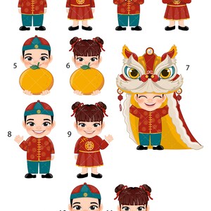 Chinese New Year Clipart, Chinese Clipart, New Year Clipart, Lunar New ...