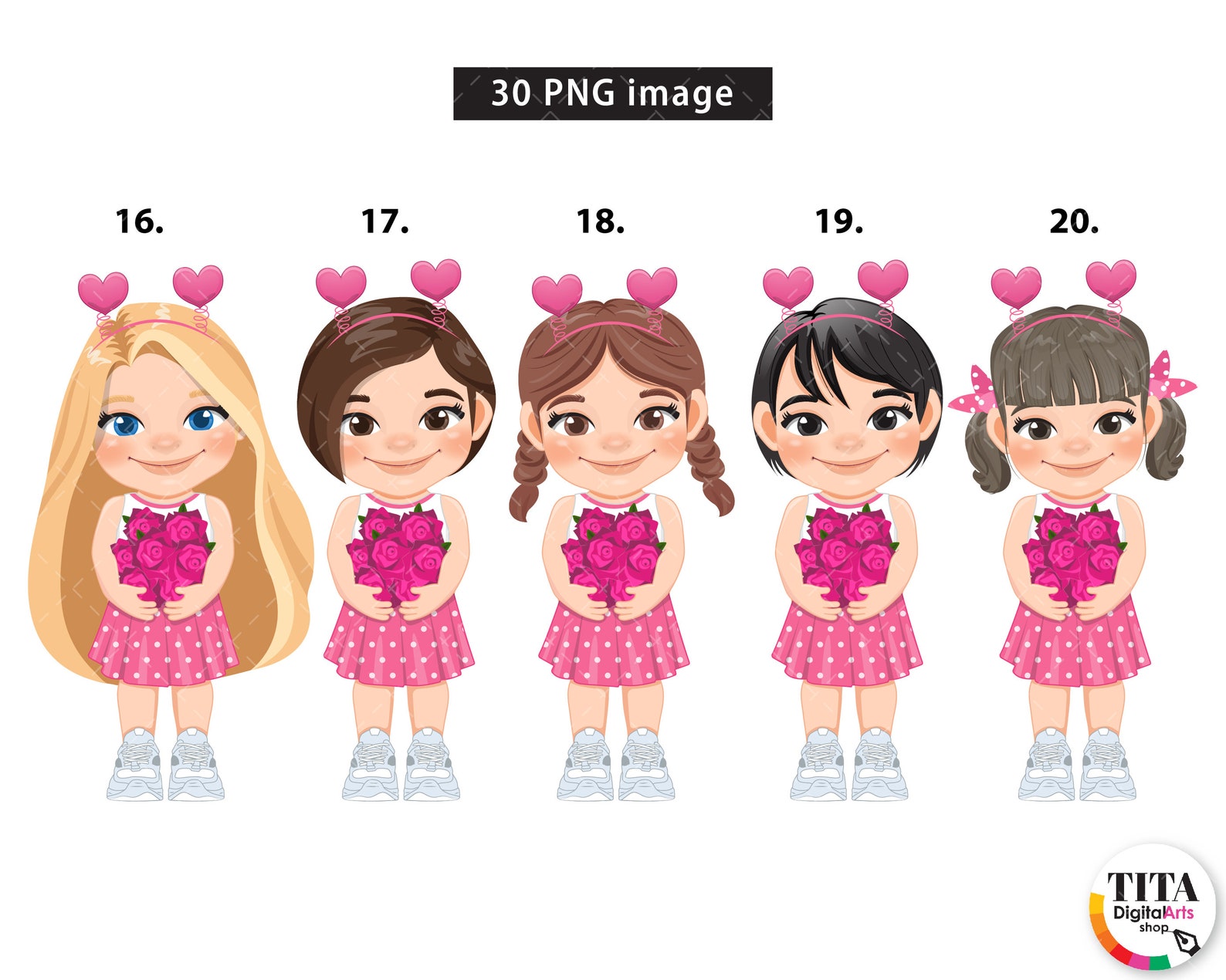 Valentine's Day Clipart Valentine Kids Clipart Boy and - Etsy