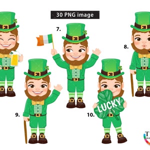 St. Patrick Day Clipart Leprechaun Clipart Saint - Etsy