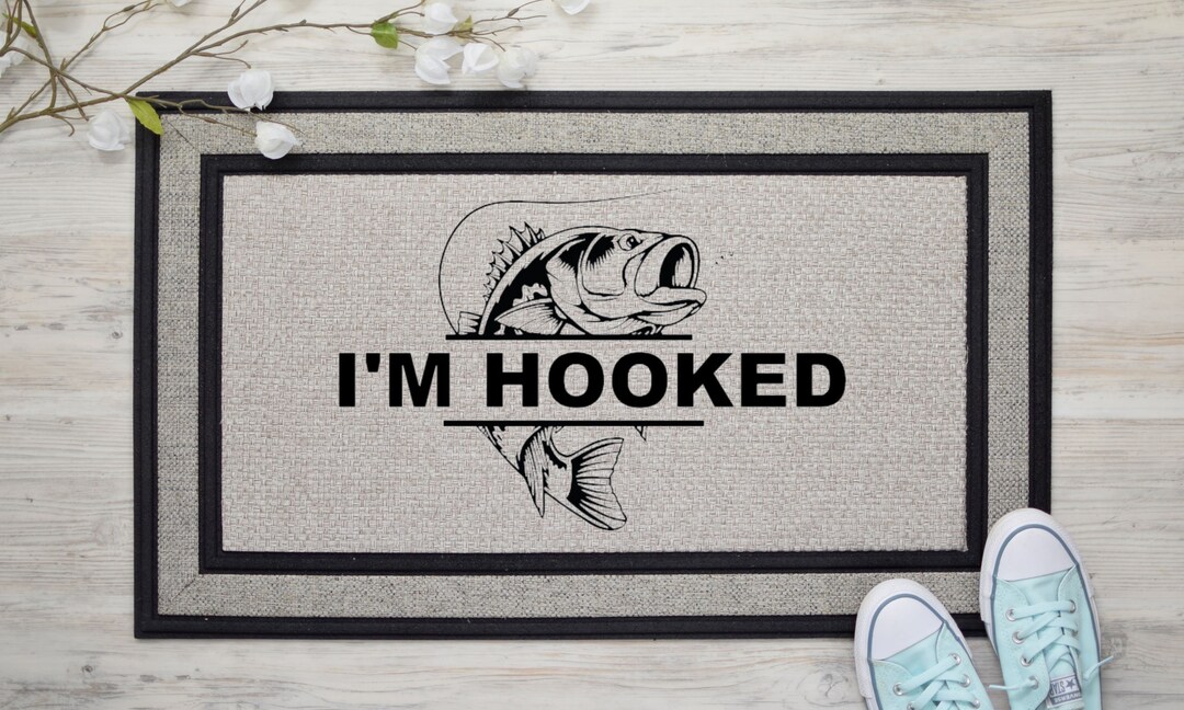 Fishing Doormat, Fishing Gift, Fishing Gift for Him, Fishing Decor ...