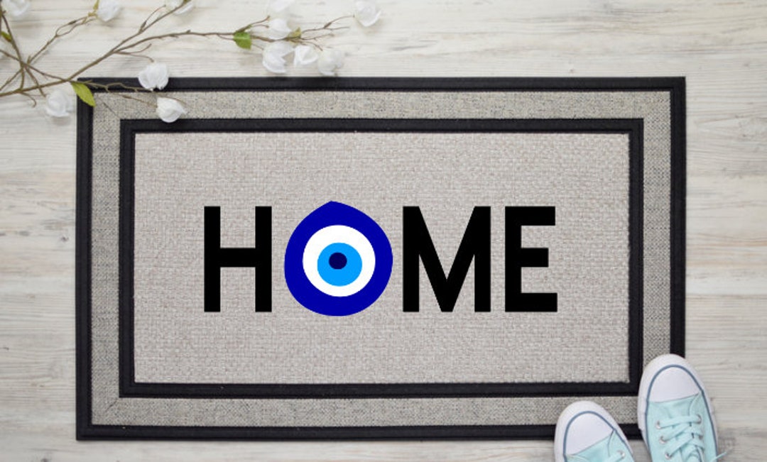 Evil Eye Doormat - Protect Your Energy Doormat - Boho Doormat -home ...