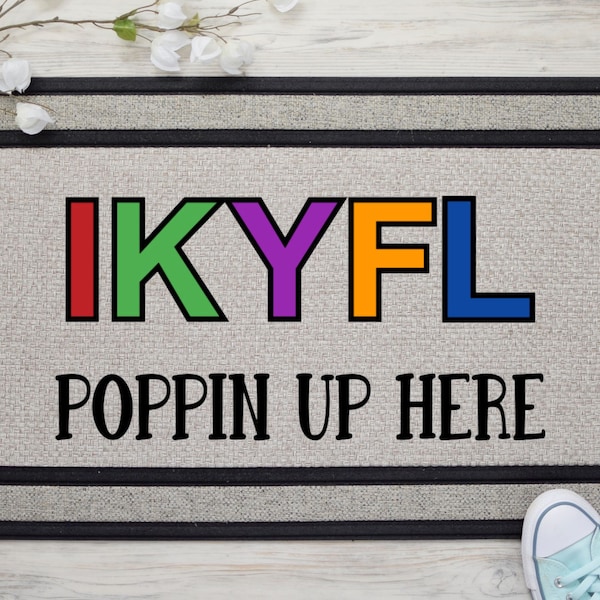 Ikyfl Popping up Here Doormat - Etsy