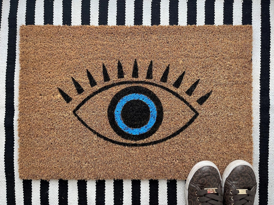 Evil Eye Doormat - Protect Your Energy Doormat - Boho Doormat -home ...