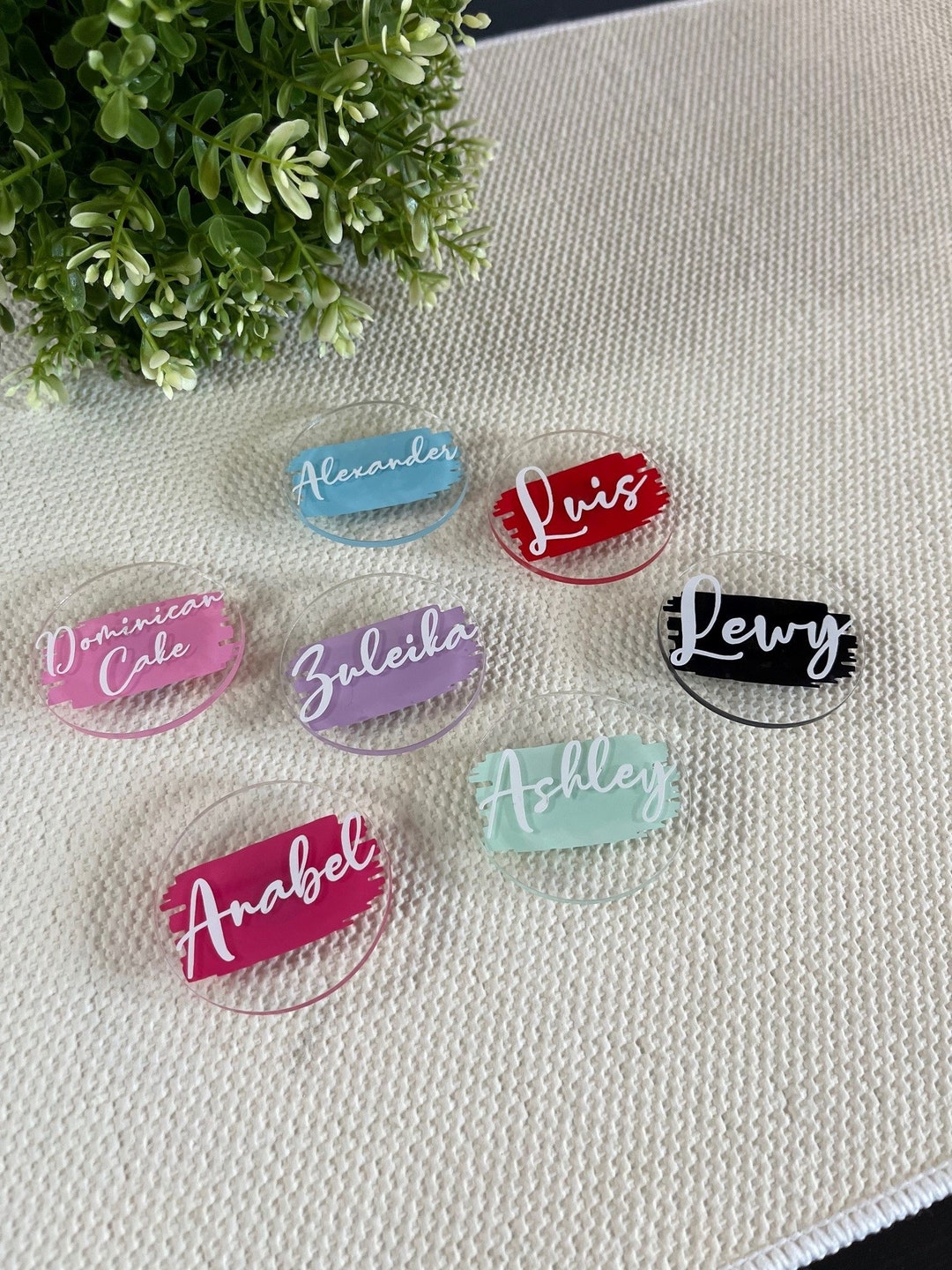 Name Magnets, Custom Magnets, Acrylic Magnets, Party Favors ...