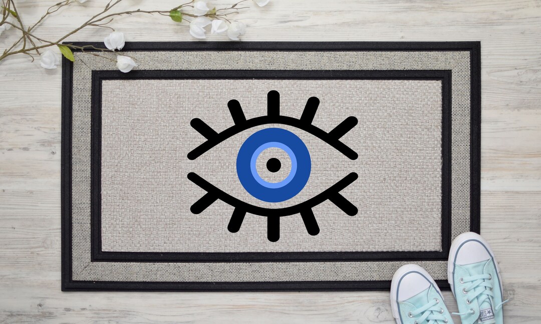 Evil Eye Doormat - Protect Your Energy Doormat - Boho Doormat -home ...