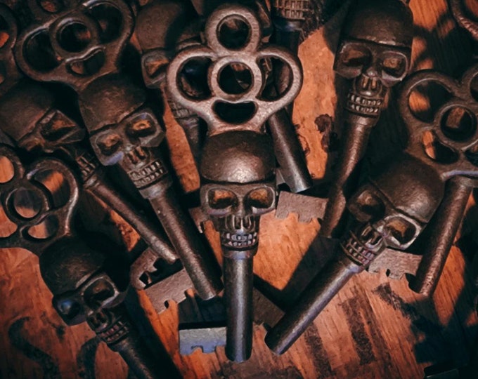 Cast Iron Skeleton Key Medium - Etsy