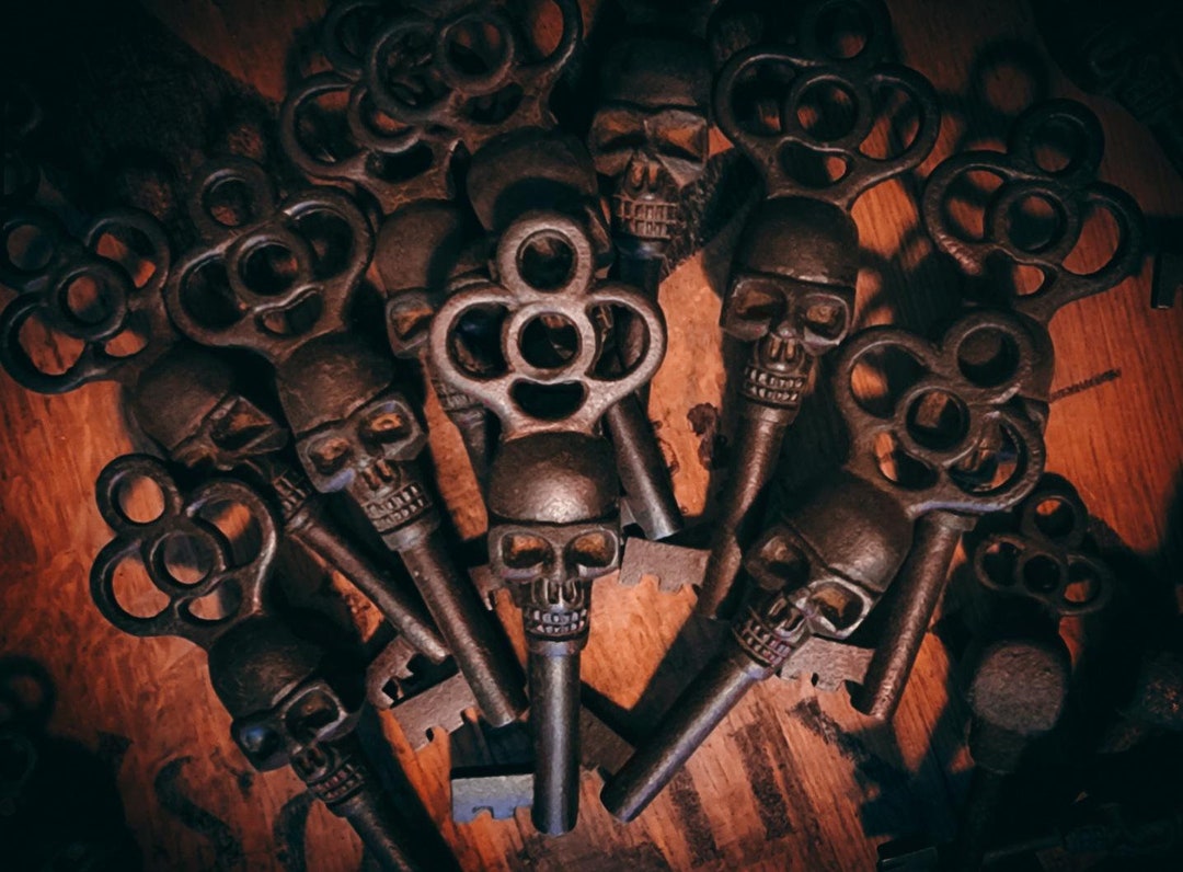 Cast Iron Skeleton Key Medium - Etsy