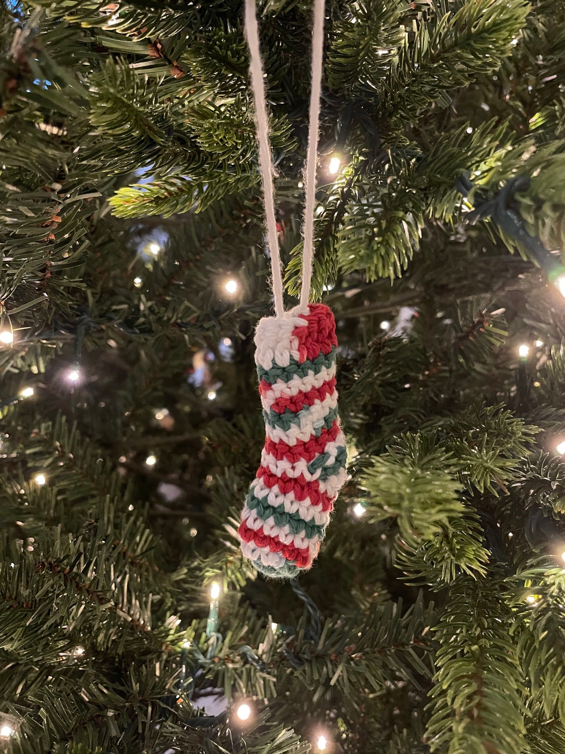 Colorful Christmas Stocking Ornament - Etsy