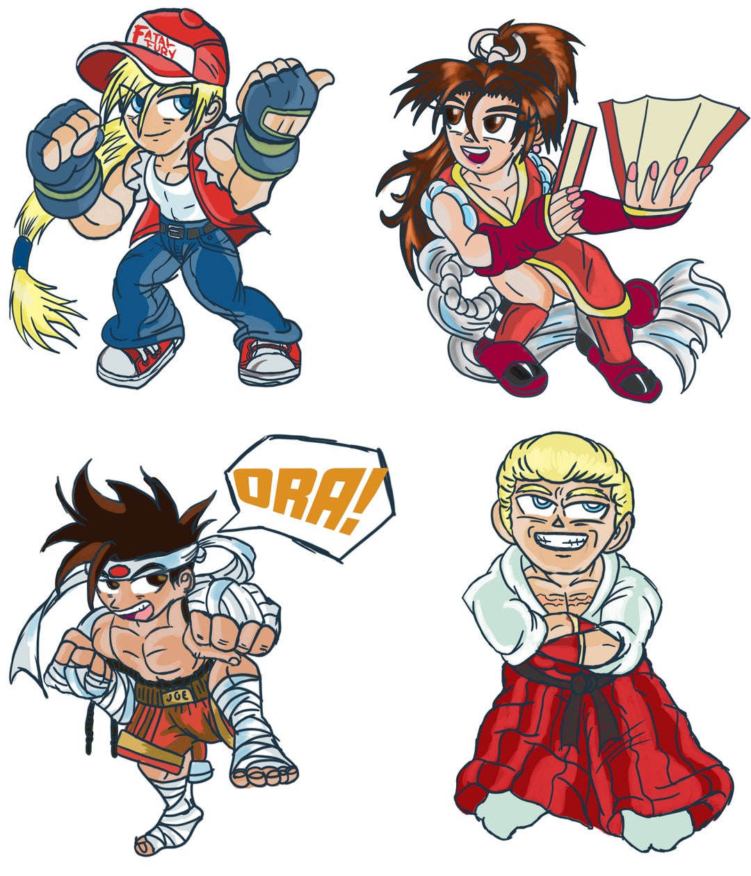 NEO GEO Sticker Edition SNK, King of Fighters, Fatal Fury Set, Terry ...