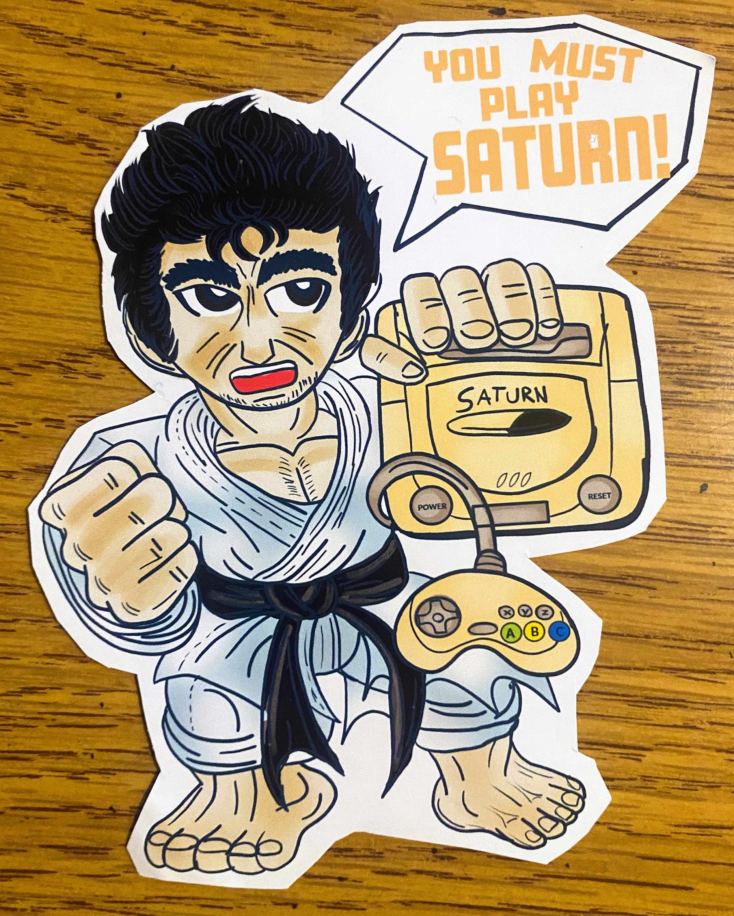 Sega All Stars Megamix Sega Saturn Wave Vinyl Stickers, Stickers for ...