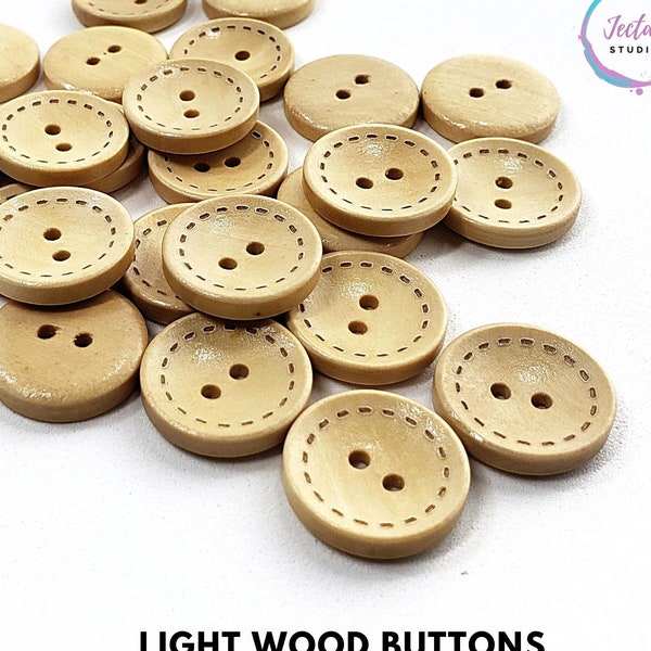 Wood Buttons - Etsy