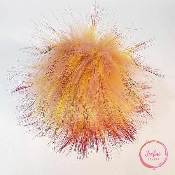 Peach Pom Pom - Etsy