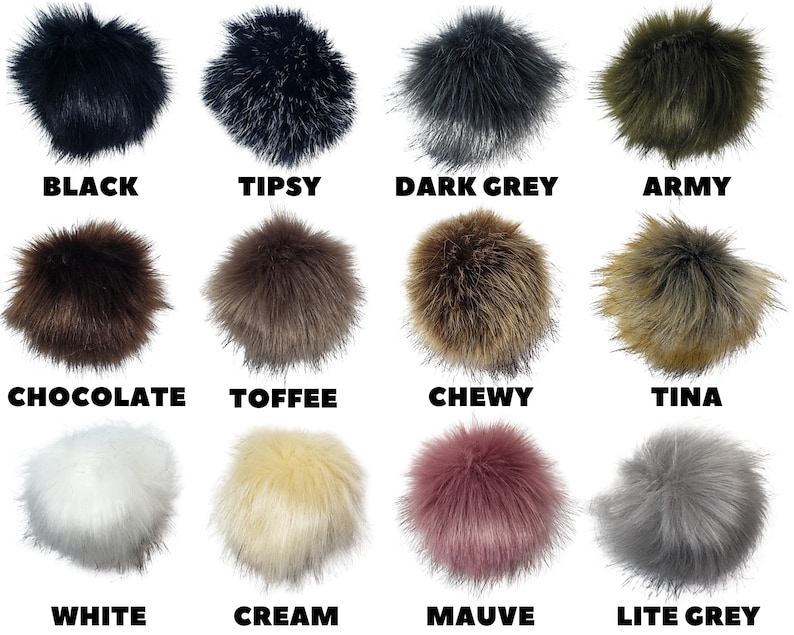 Large Neutral Pom Poms for Crafts Natural Color Tufts for Hats - Etsy