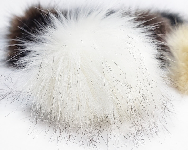 Large Neutral Pom Poms for crafts Natural color tufts for hats | Etsy