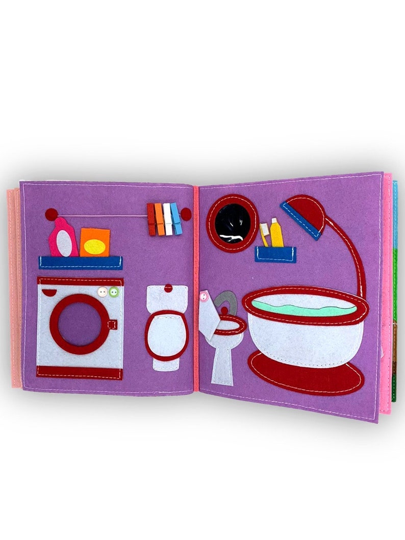 Doll House, Busy Book, Quiet Book, Felt Book, Toys, Games, Educational ...